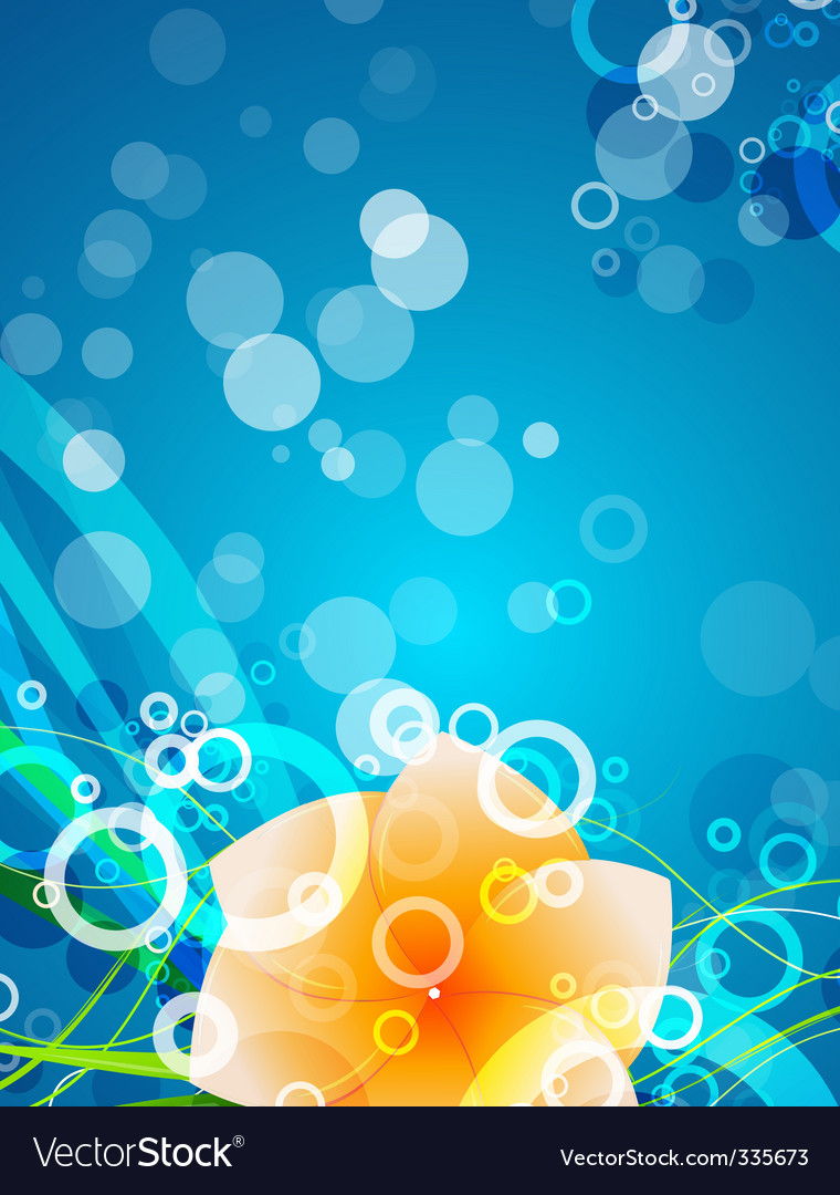 Aqua element background Royalty Free Vector Image
