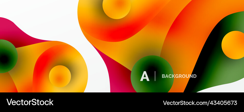 Flowing geometric shapes minimalist abstract Vector Image