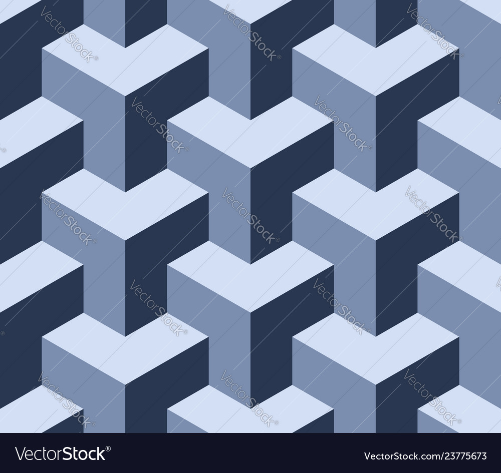 Isometric Geometric Pattern Royalty Free Vector Image