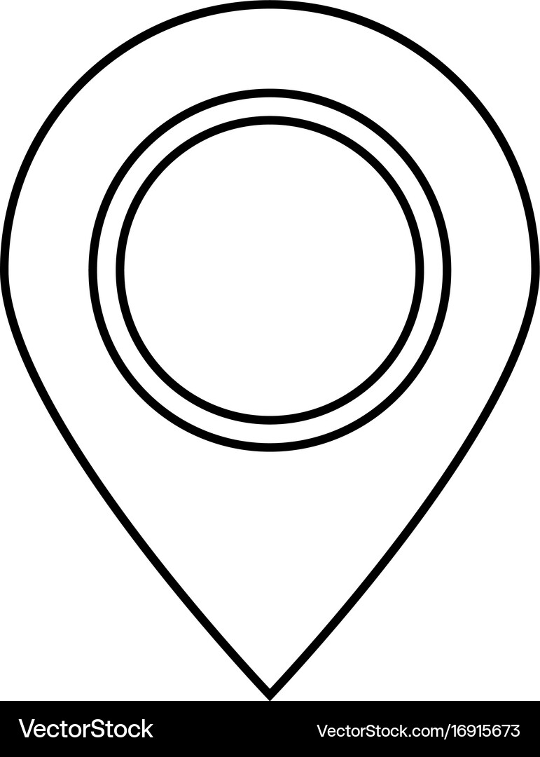 Sign location black color icon Royalty Free Vector Image