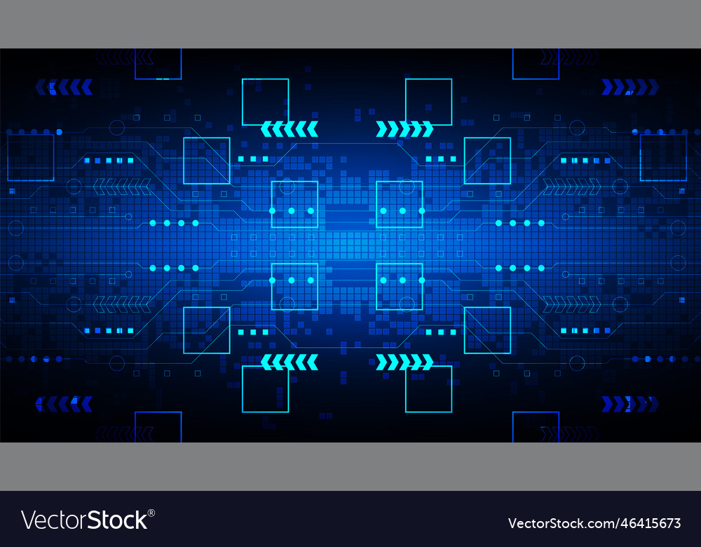 Technology background with hi-tech digital data Vector Image