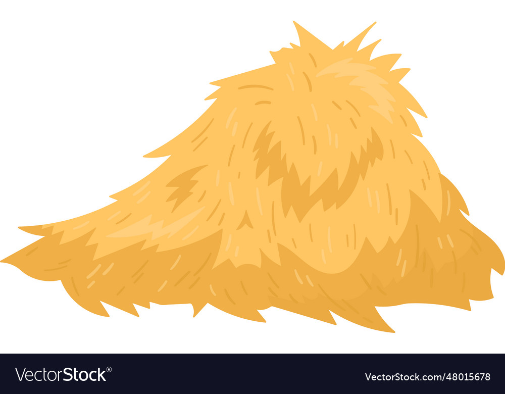 Dry farm haystack Royalty Free Vector Image - VectorStock