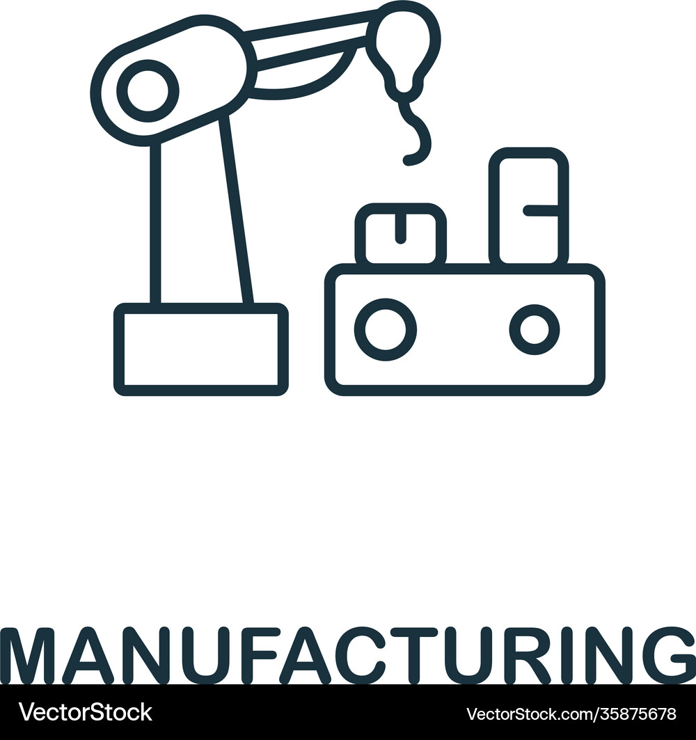 Manufacturing icon from industry 40 collection Vector Image