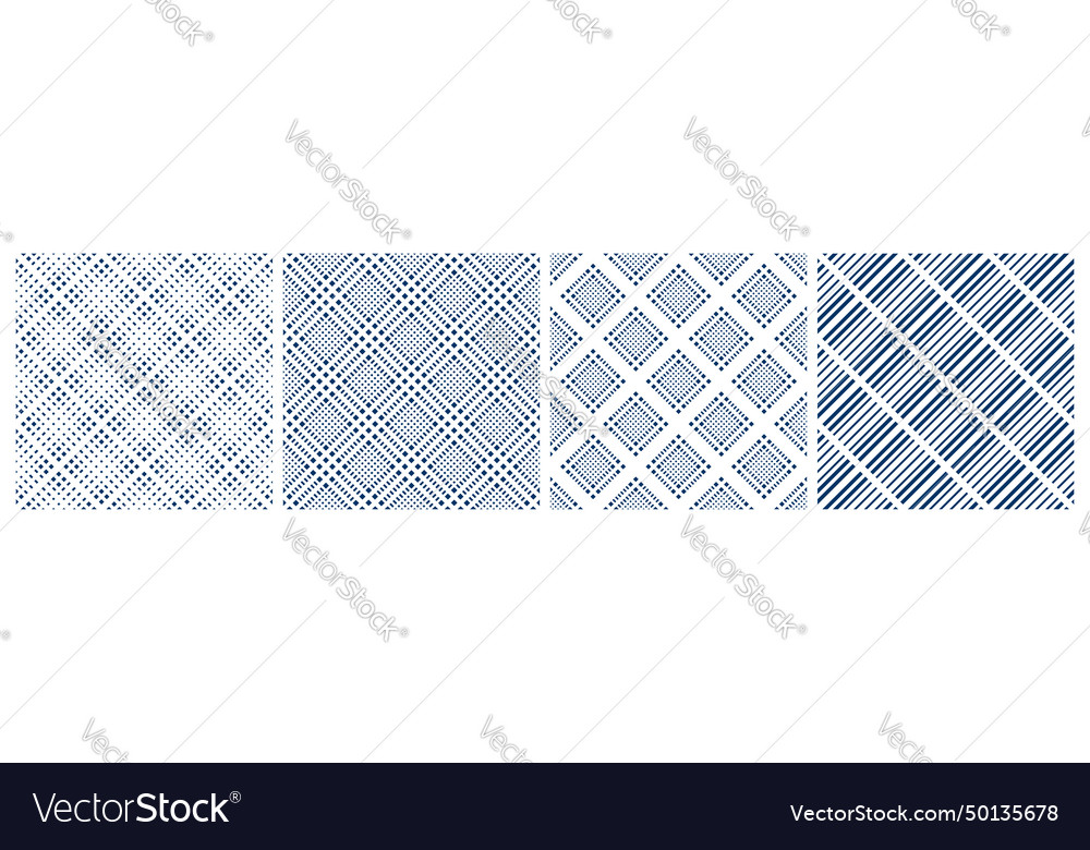 Seamless patterns set Royalty Free Vector Image