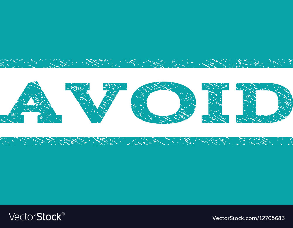 Avoid watermark stamp Royalty Free Vector Image