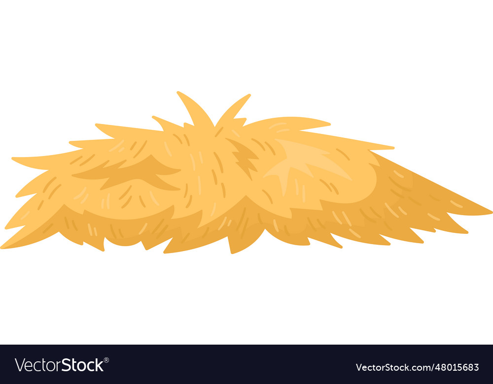 Dry farm haystack Royalty Free Vector Image - VectorStock