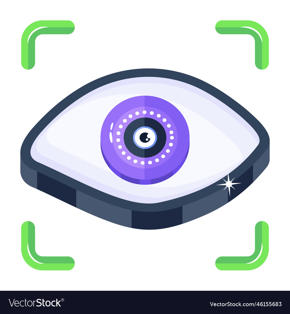 Eye scan Royalty Free Vector Image - VectorStock