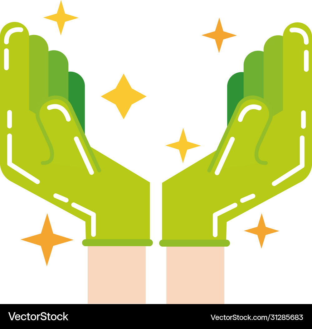 Hands cleaning detailed style icon Royalty Free Vector Image