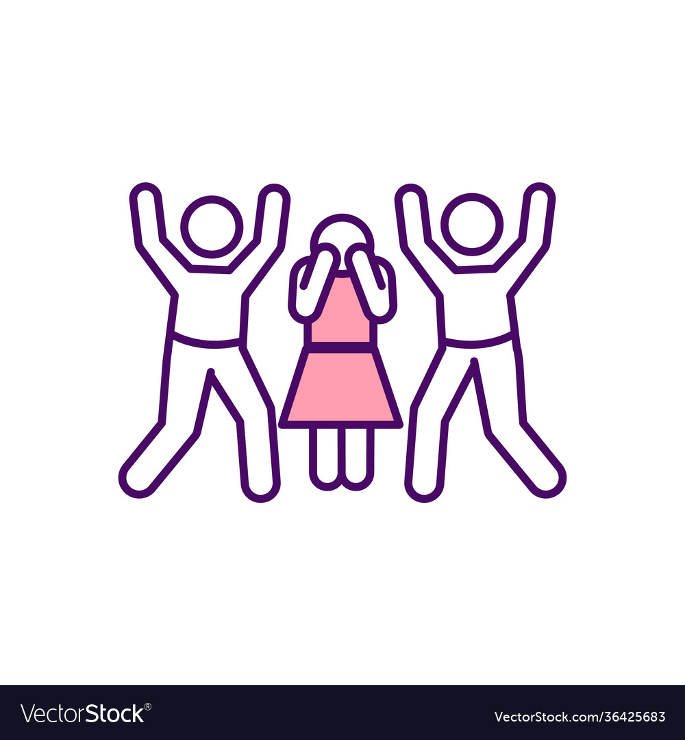 Sexism rgb color icon Royalty Free Vector Image Sexism rgb color icon Royalty Free Vector Image