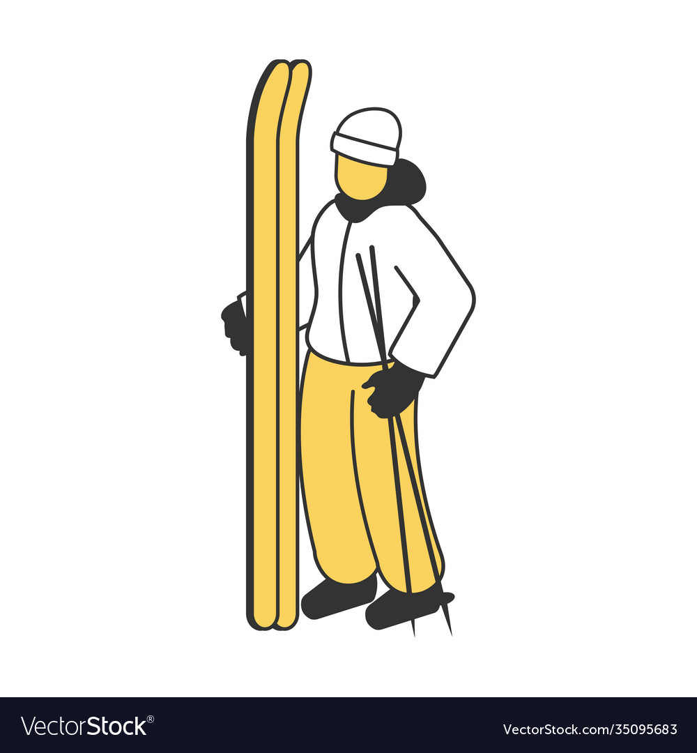 Ski isometric Royalty Free Vector Image - VectorStock