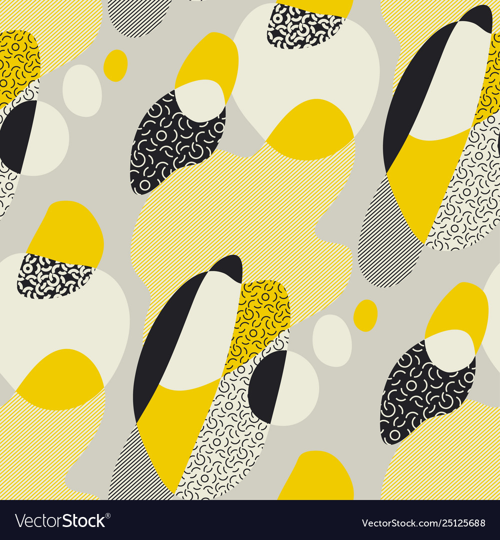 Abstract bubbles dynamic fluid seamless pattern Vector Image