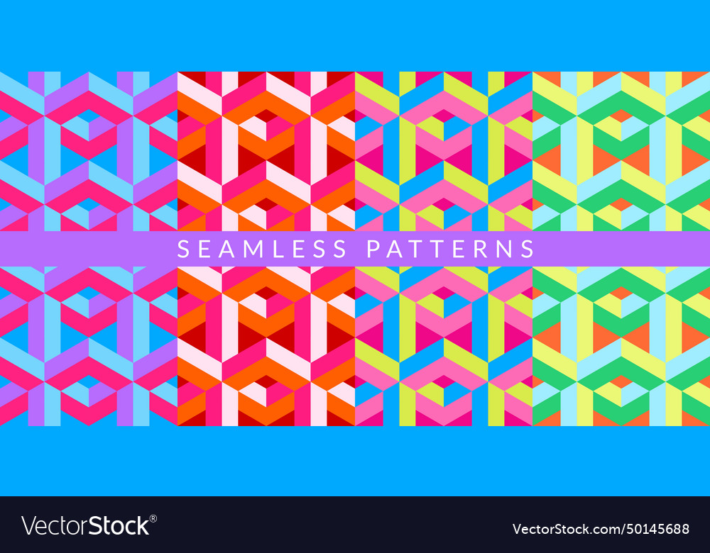 Colorful abstract geometric pattern Royalty Free Vector