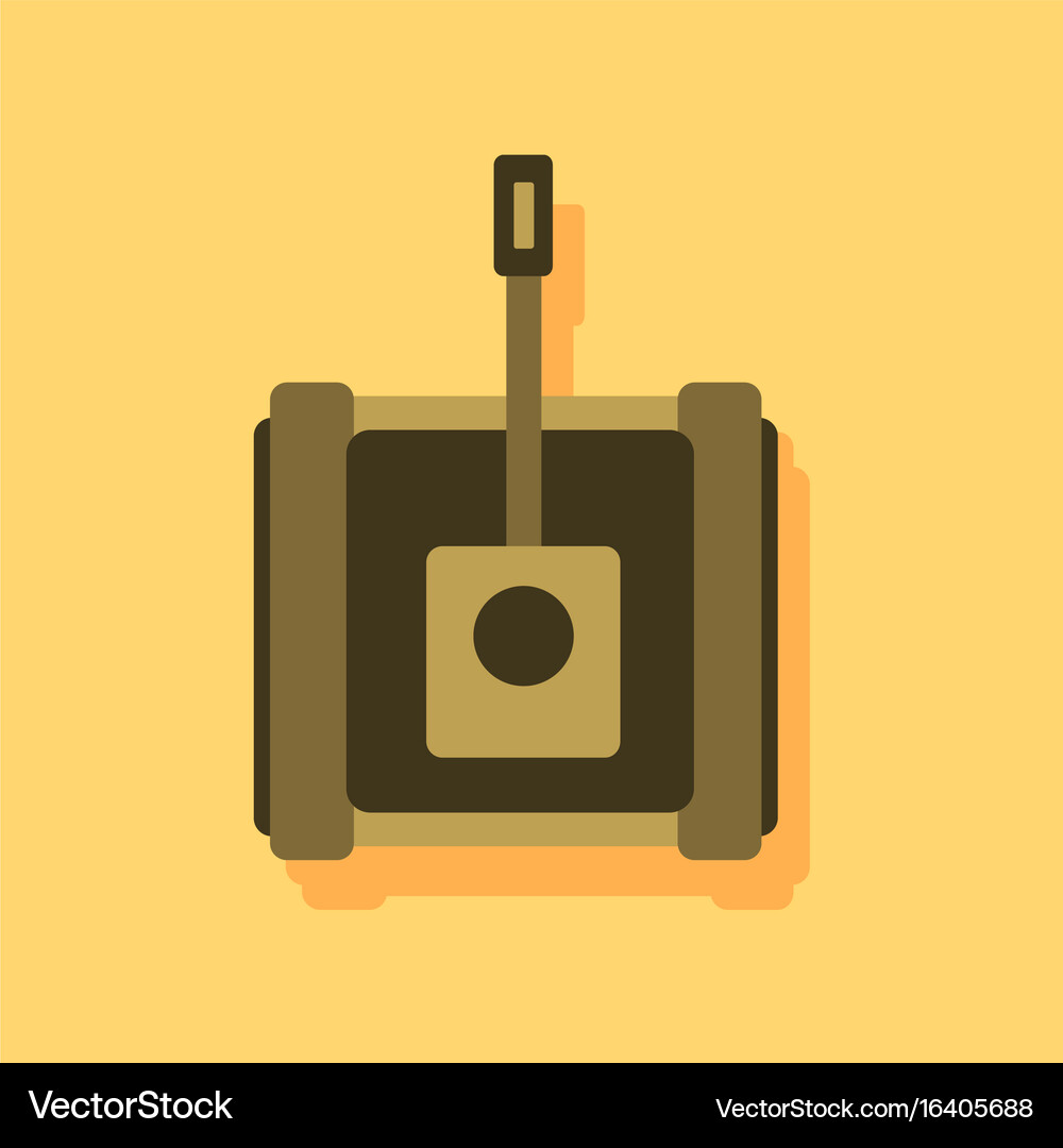 Flat icon design collection military tank Vector Image