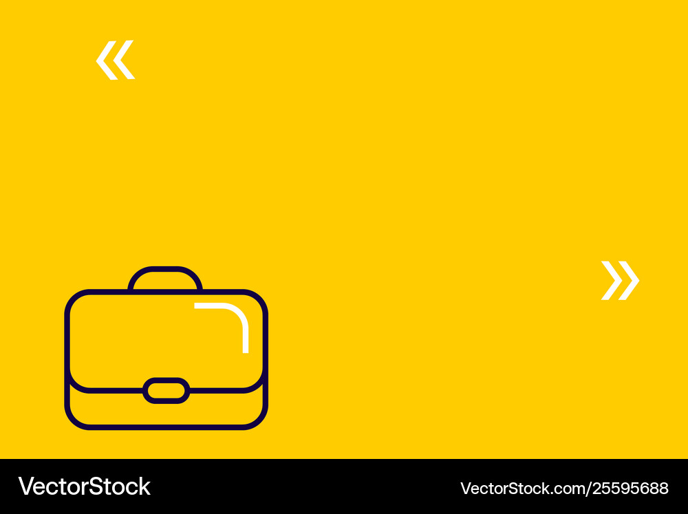 Flat photo design isolated brief case attache Vector Image