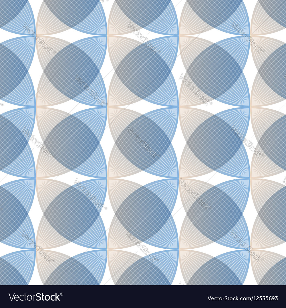 Abstract seamless blue pattern geometric shapes Vector Image