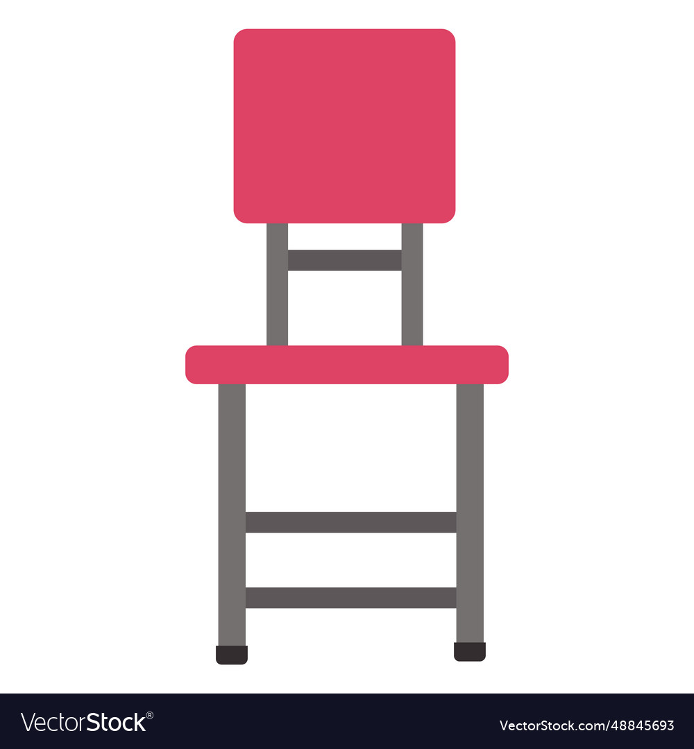 Flat sitting chair Royalty Free Vector Image - VectorStock