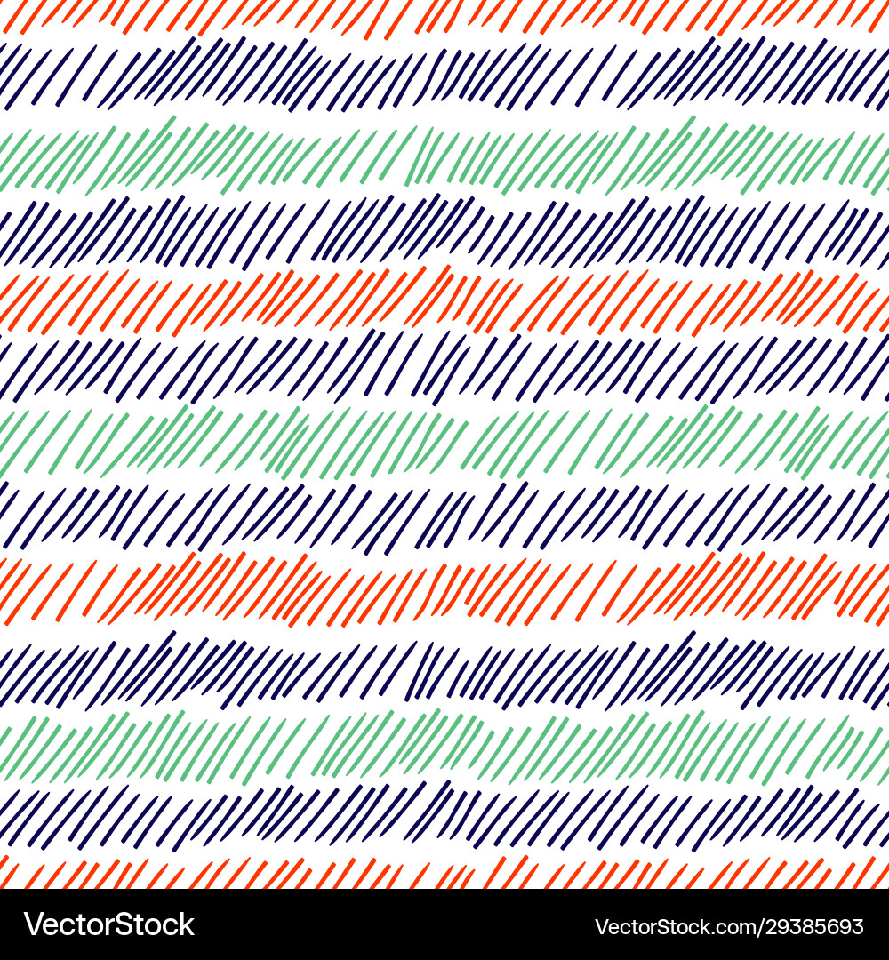 Hatching seamless pattern pencil drawn lines Vector Image