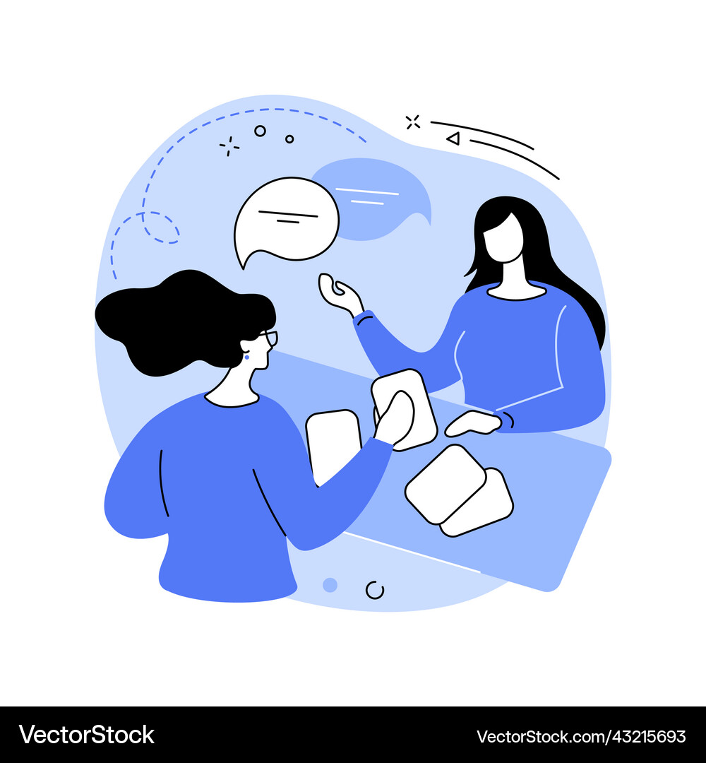 Metaphoric cards isolated cartoon Royalty Free Vector Image