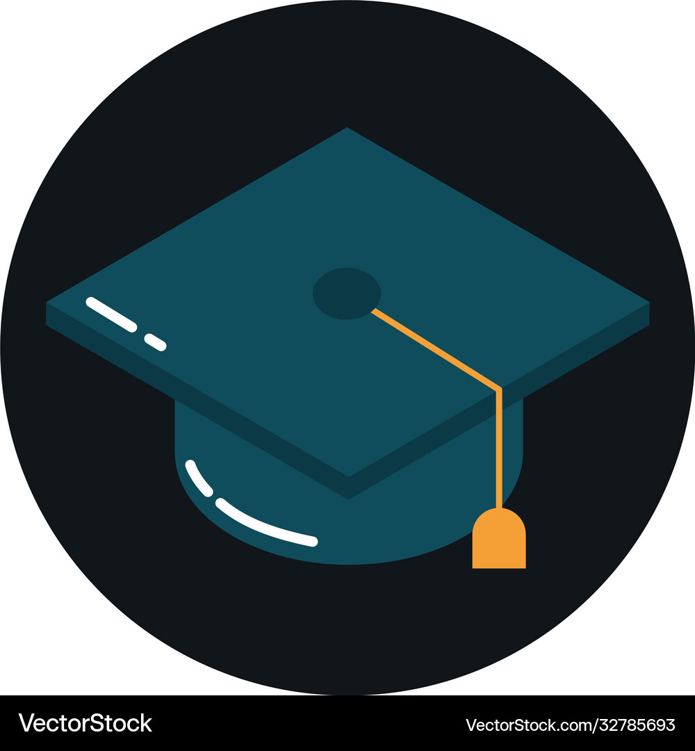 School education supply graduation hat success Vector Image