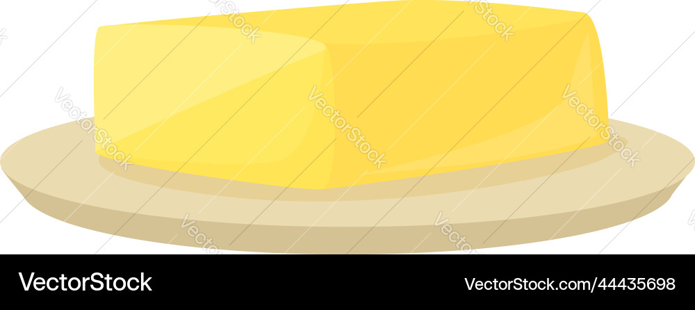 Butter icon cartoon milk block Royalty Free Vector Image