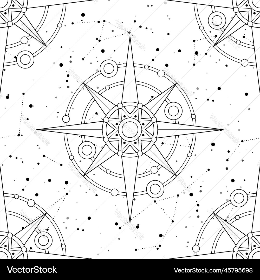 Endless texture of cosmic universe Royalty Free Vector Image