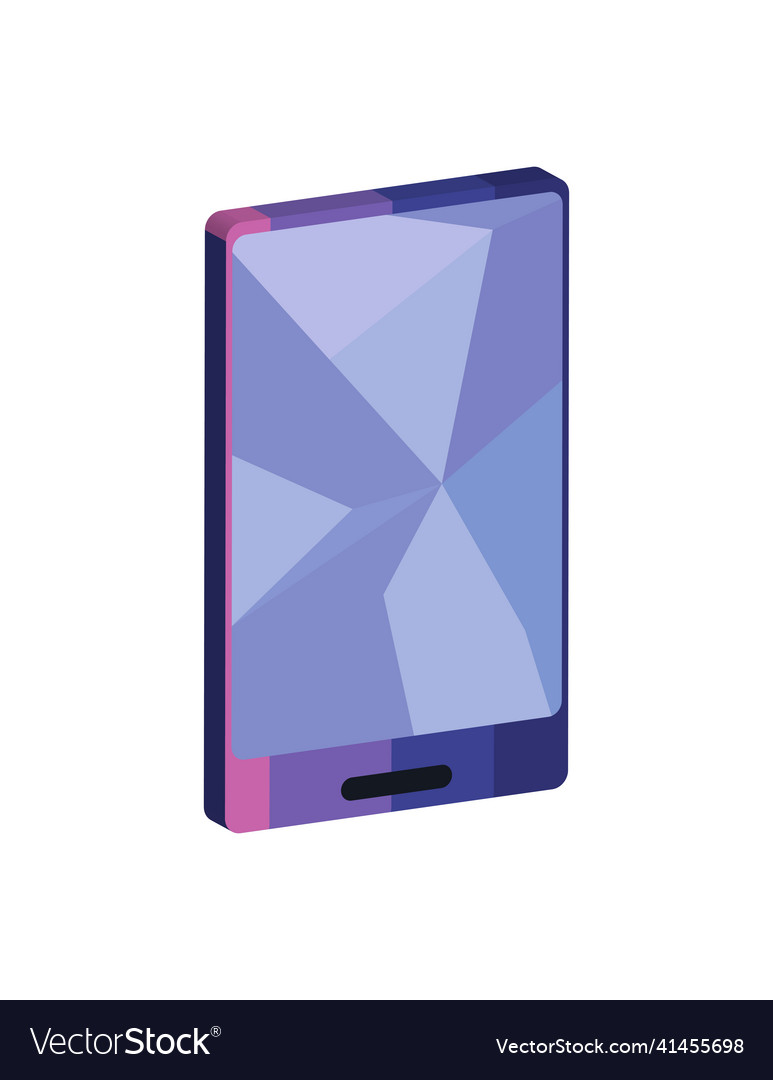 Purple smartphone Royalty Free Vector Image - VectorStock