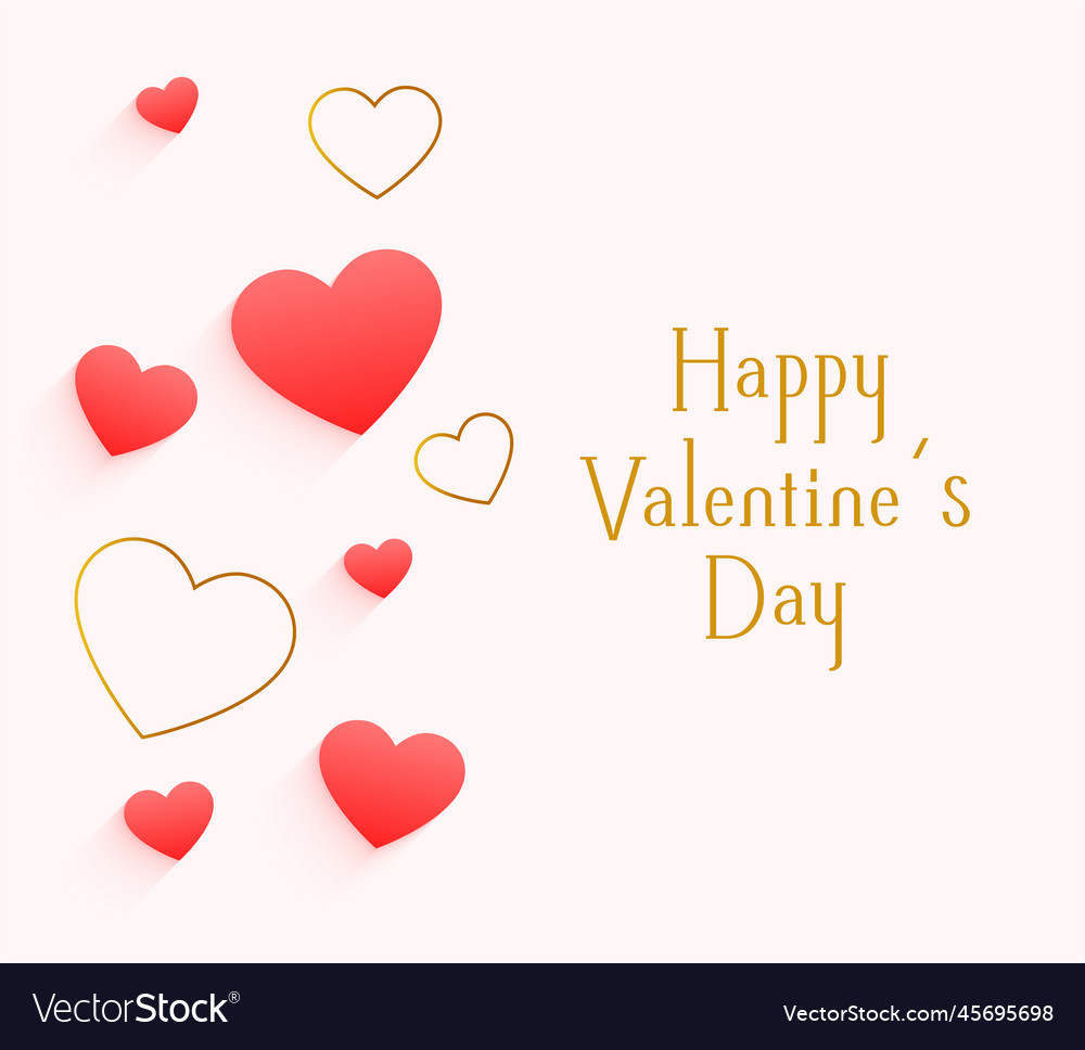 Romantic valentines day holiday card Royalty Free Vector