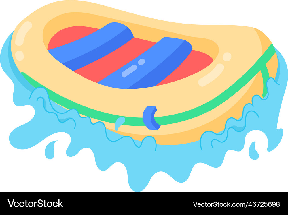 Rubber boat Royalty Free Vector Image - VectorStock