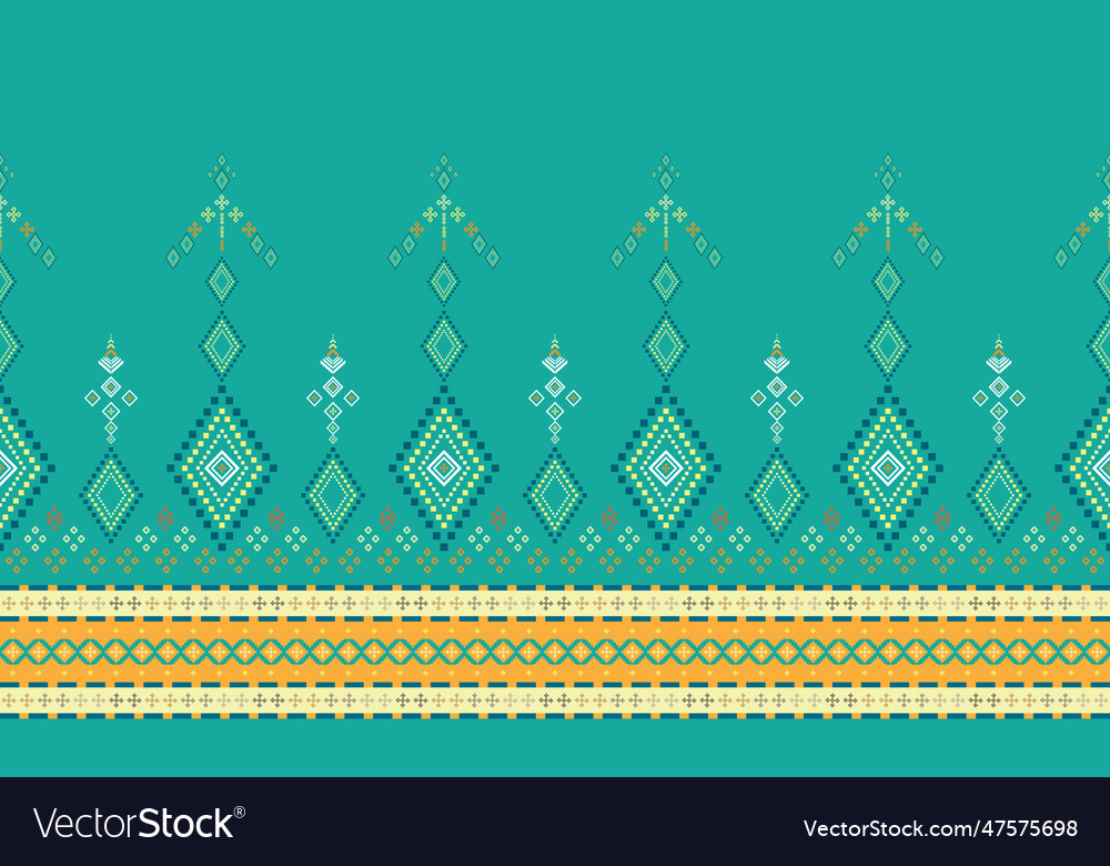 Seamless batik patterngeometric tribal pattern Vector Image