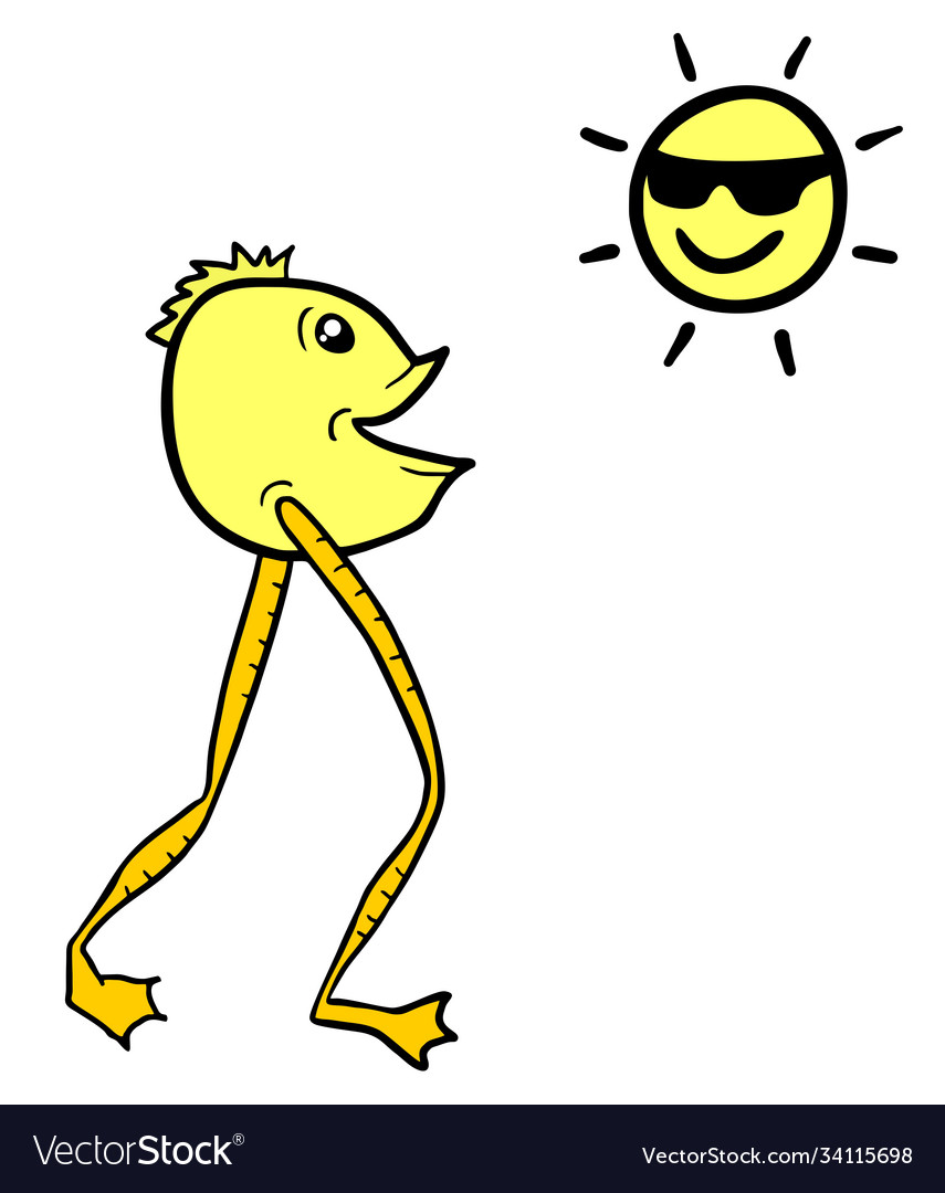 Sun and puppet Royalty Free Vector Image - VectorStock