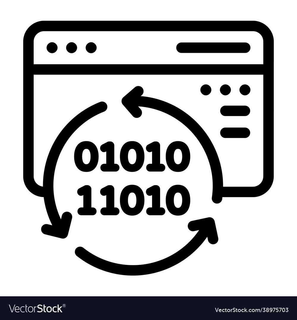 Binary coding Royalty Free Vector Image - VectorStock