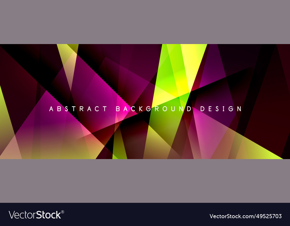 Breaking Glass Background Kaleidoscope Effect Vector Image