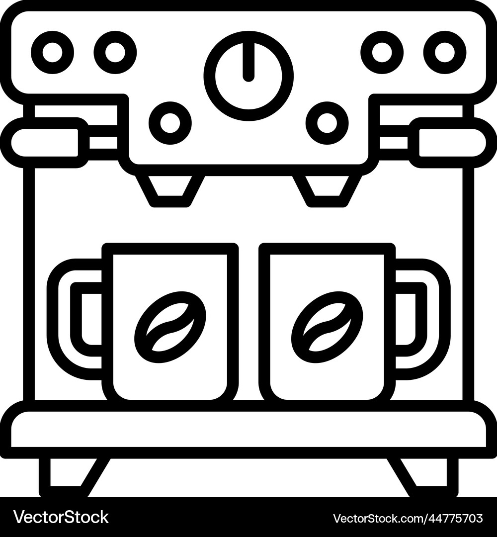 Expresso machine icon coffee shop related Vector Image