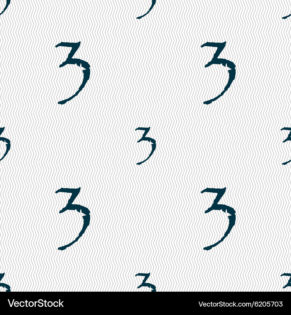 Third place award sign winner symbol step three Vector Image