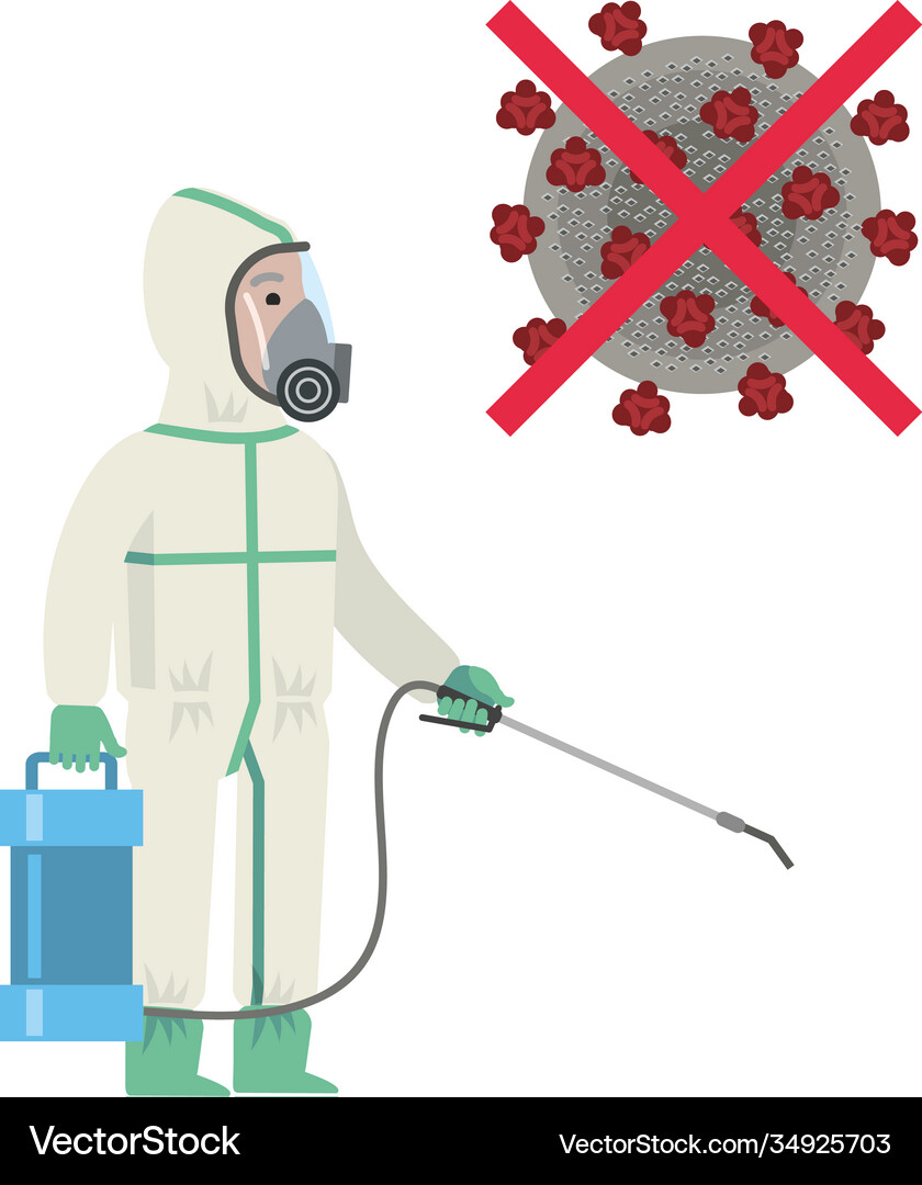 Treatment disinfection prevention infectious Vector Image