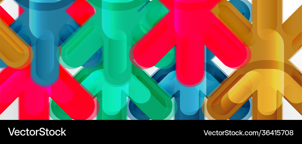 Abstract glossy crosses background for business Vector Image