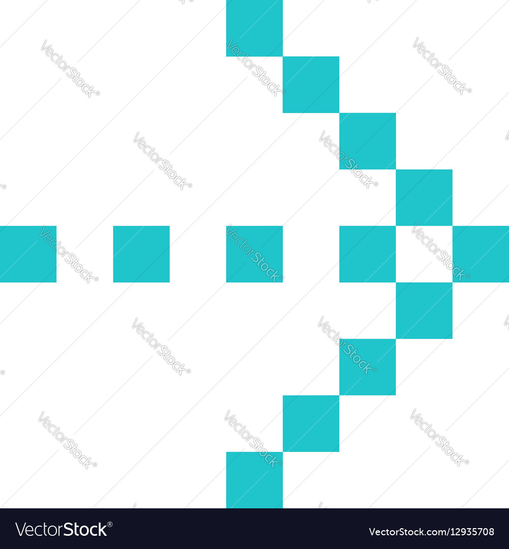 Arrow icon direction digital sign pointer button Vector Image