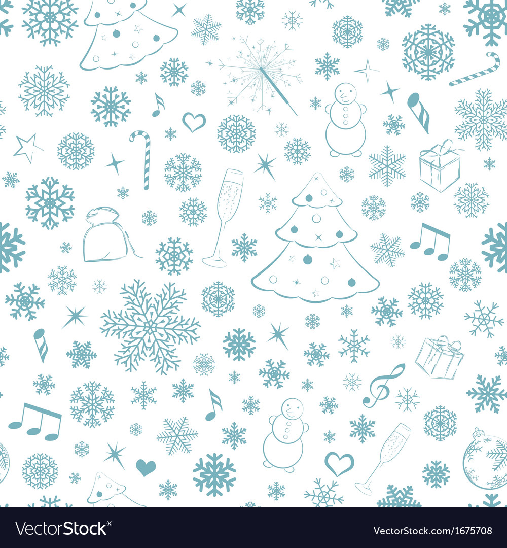 Christmas seamless pattern Royalty Free Vector Image