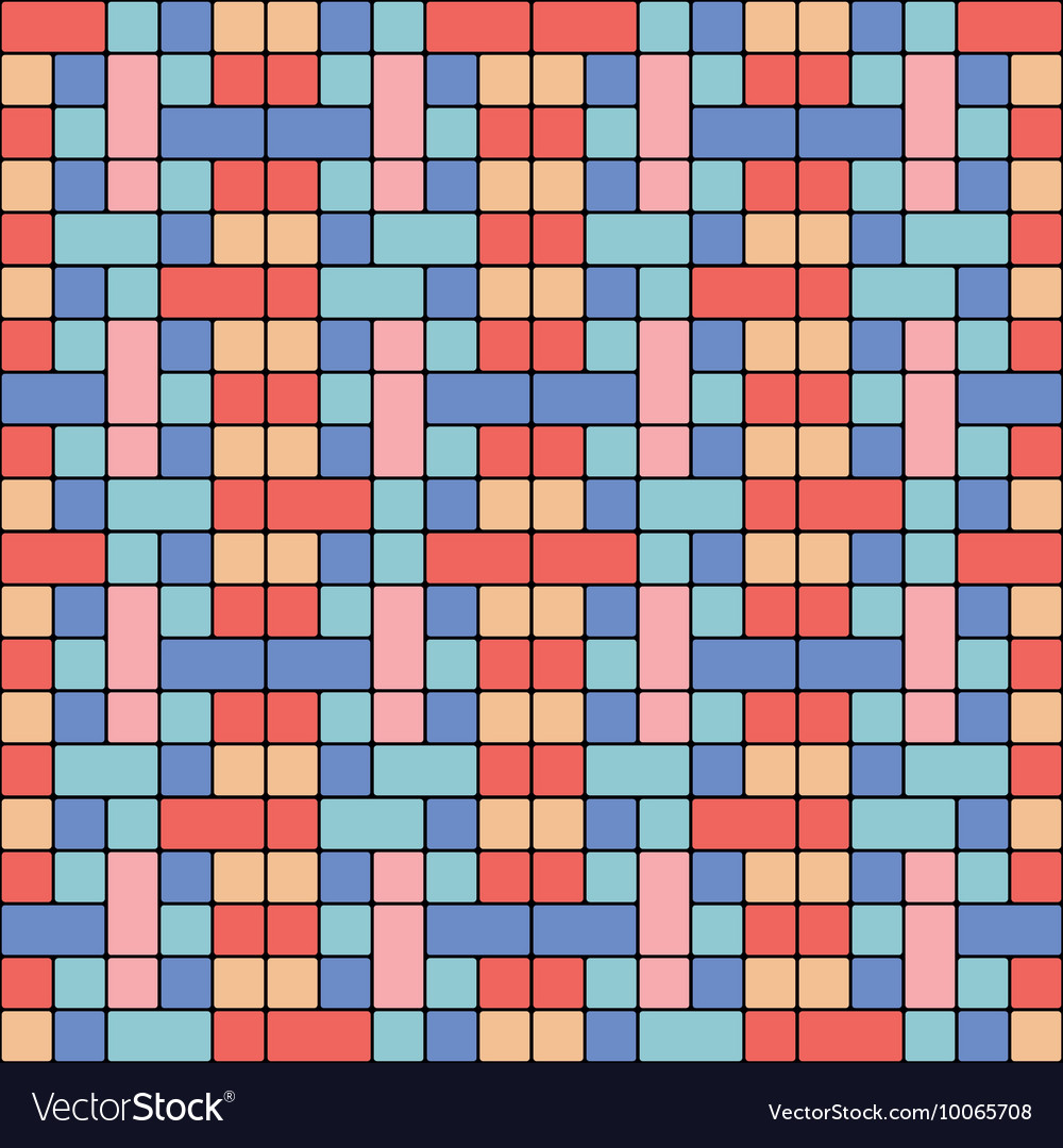 Colorful tile background Royalty Free Vector Image
