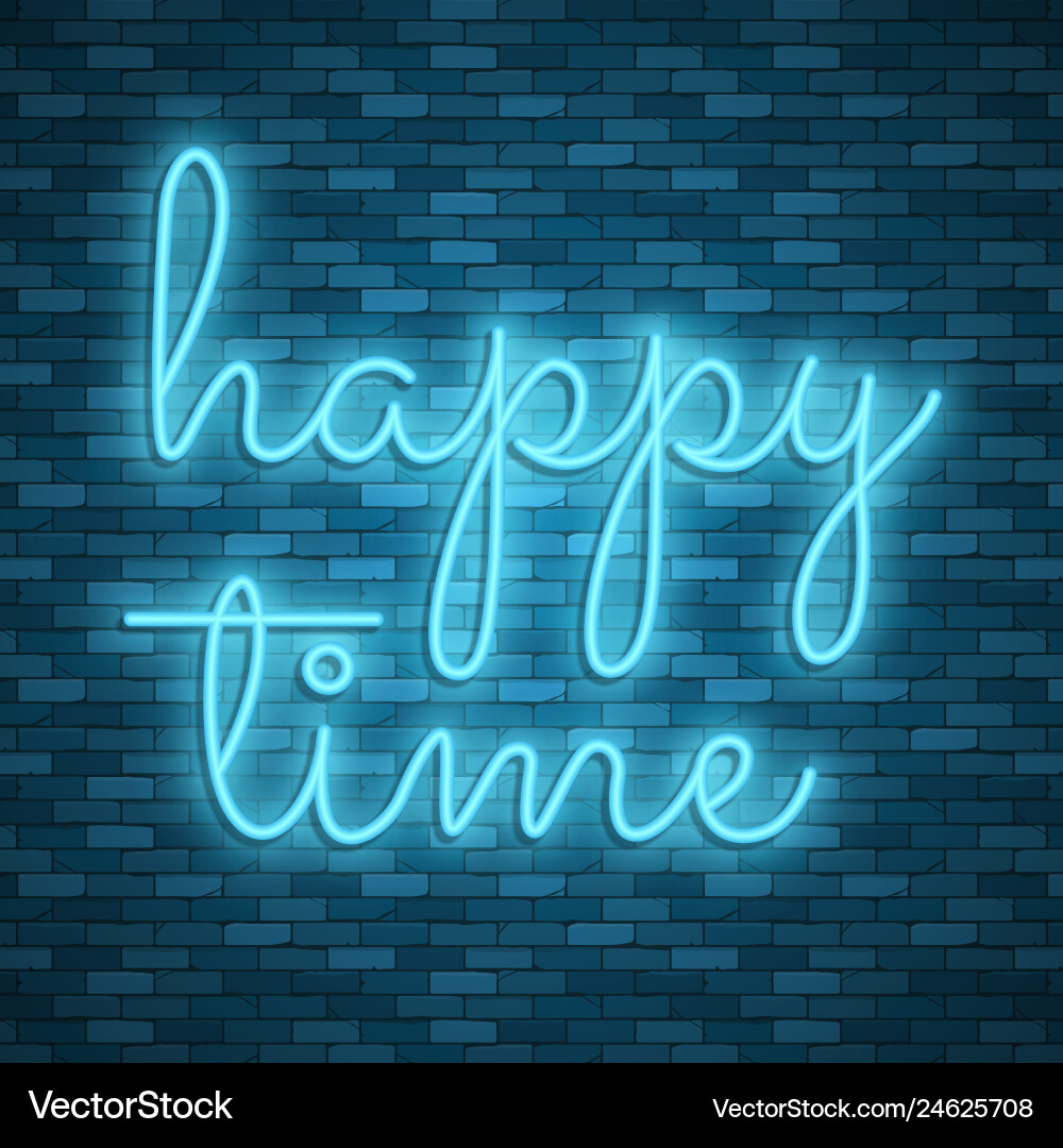 Neon light lettering stock color design Royalty Free Vector