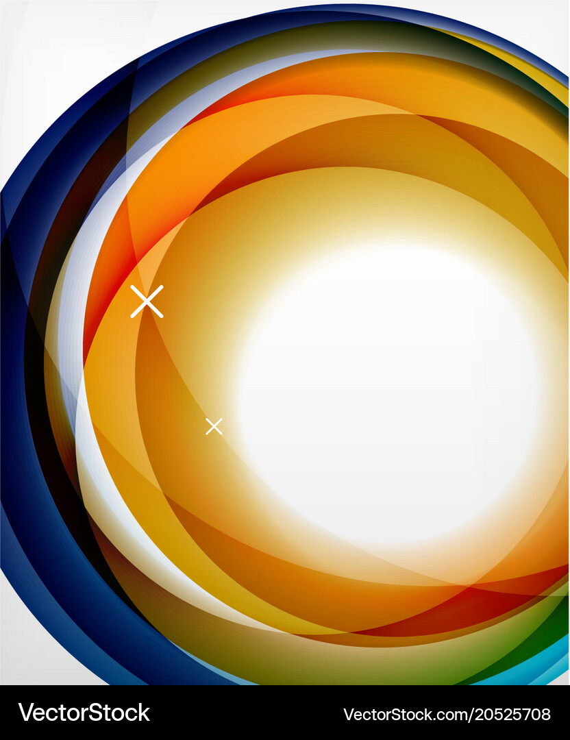 Transparent color wave lines abstract Royalty Free Vector