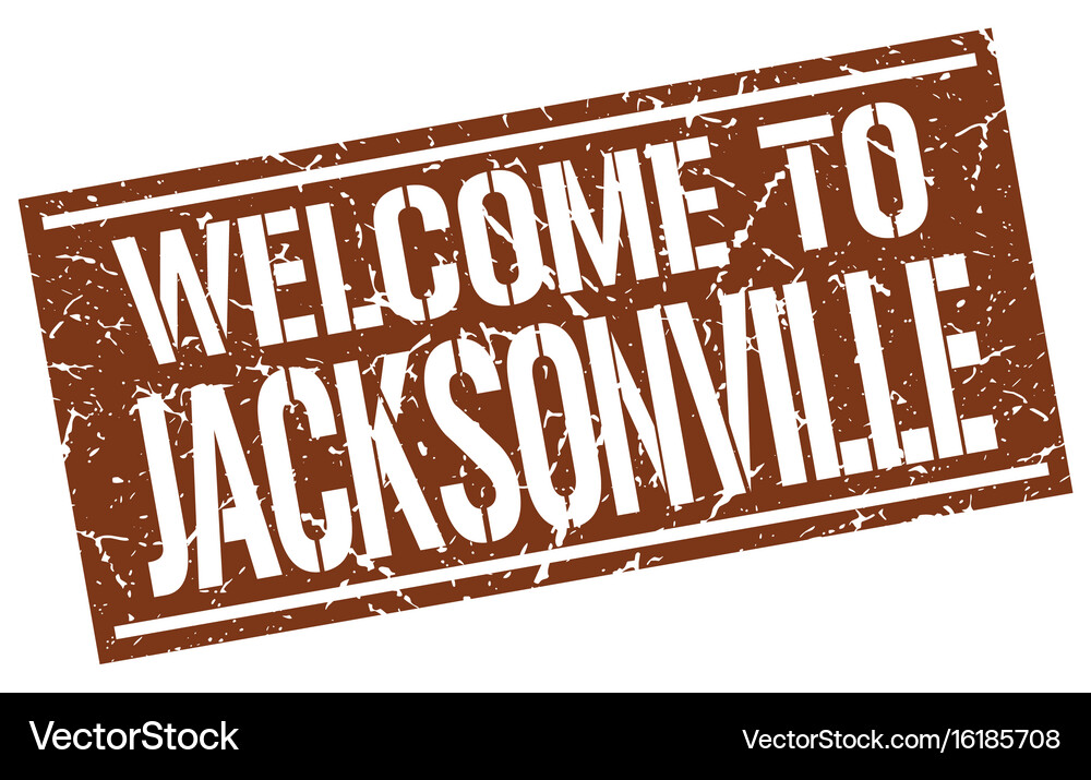 Welcome to jacksonville stamp Royalty Free Vector Image
