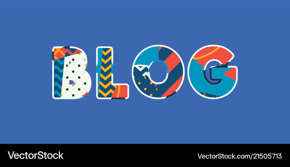 Blog concept word art Royalty Free Vector Image