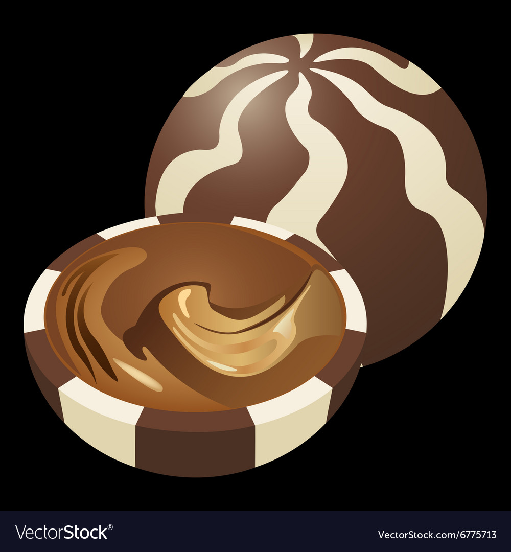 Chocolate candy Royalty Free Vector Image - VectorStock