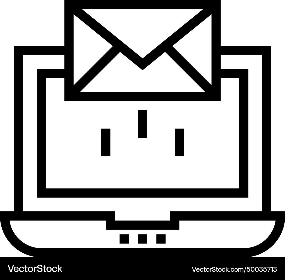Email marketing icon Royalty Free Vector Image