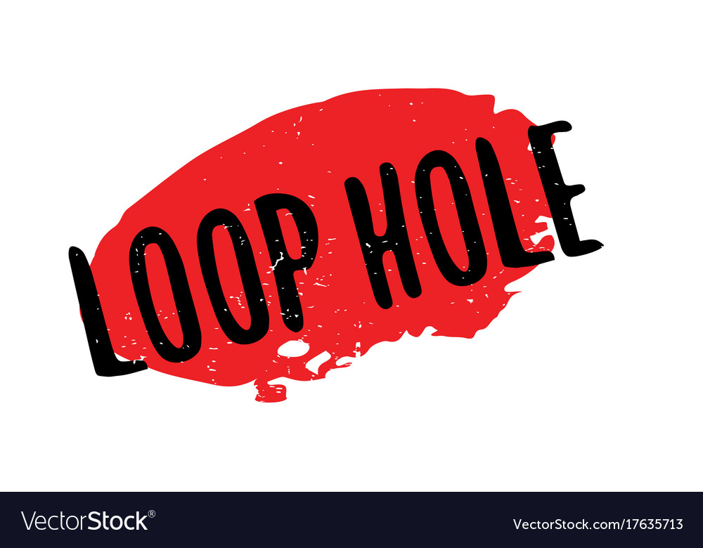 Loop hole rubber stamp Royalty Free Vector Image