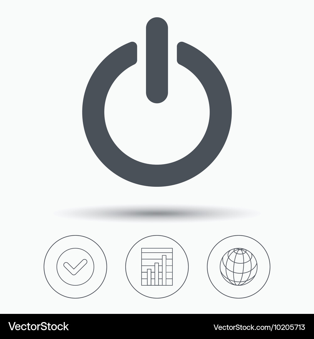 On off power icon energy switch sign Royalty Free Vector