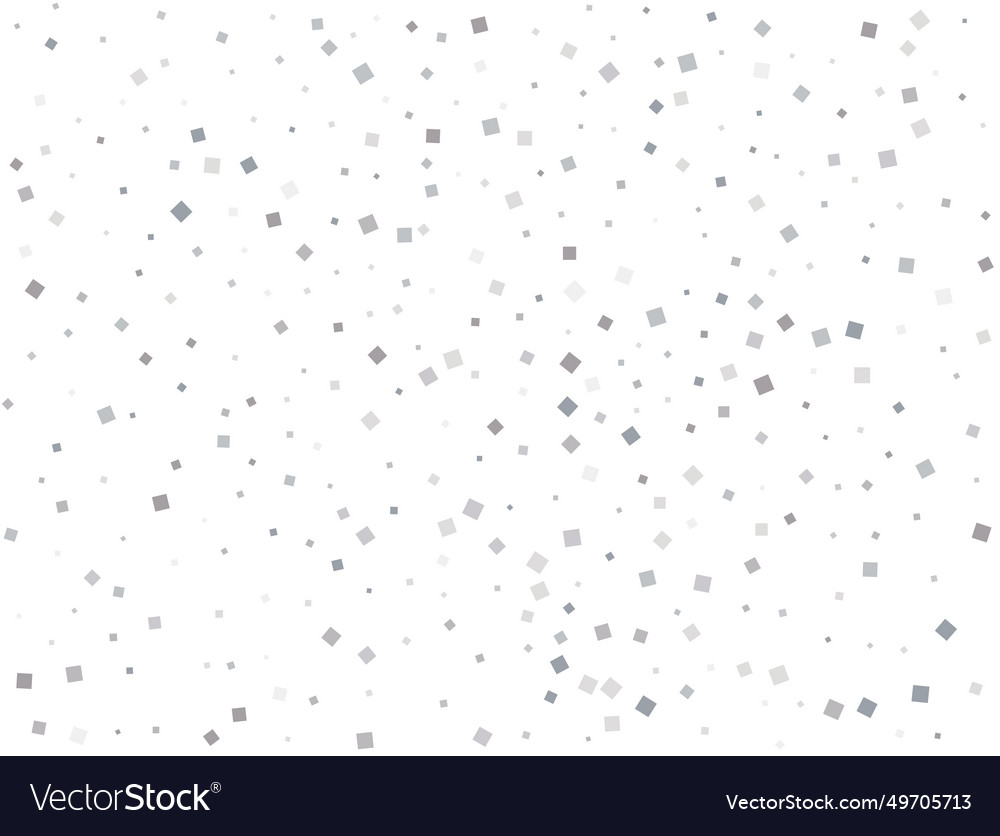 Pattern with silver squares wedding silver square Vector Image