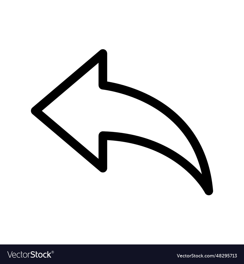 Undo icon Royalty Free Vector Image - VectorStock