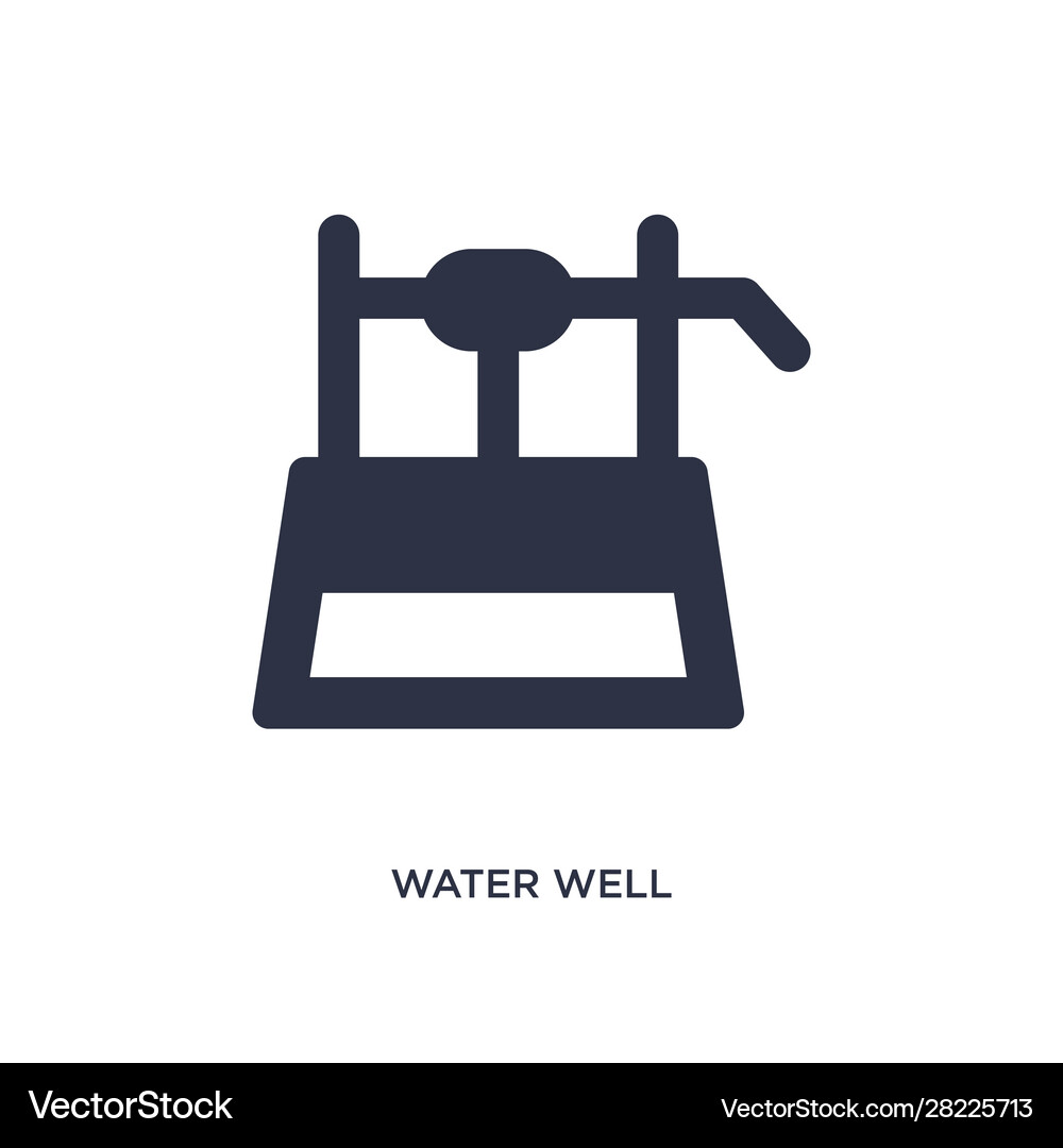 Water well icon on white background simple Vector Image